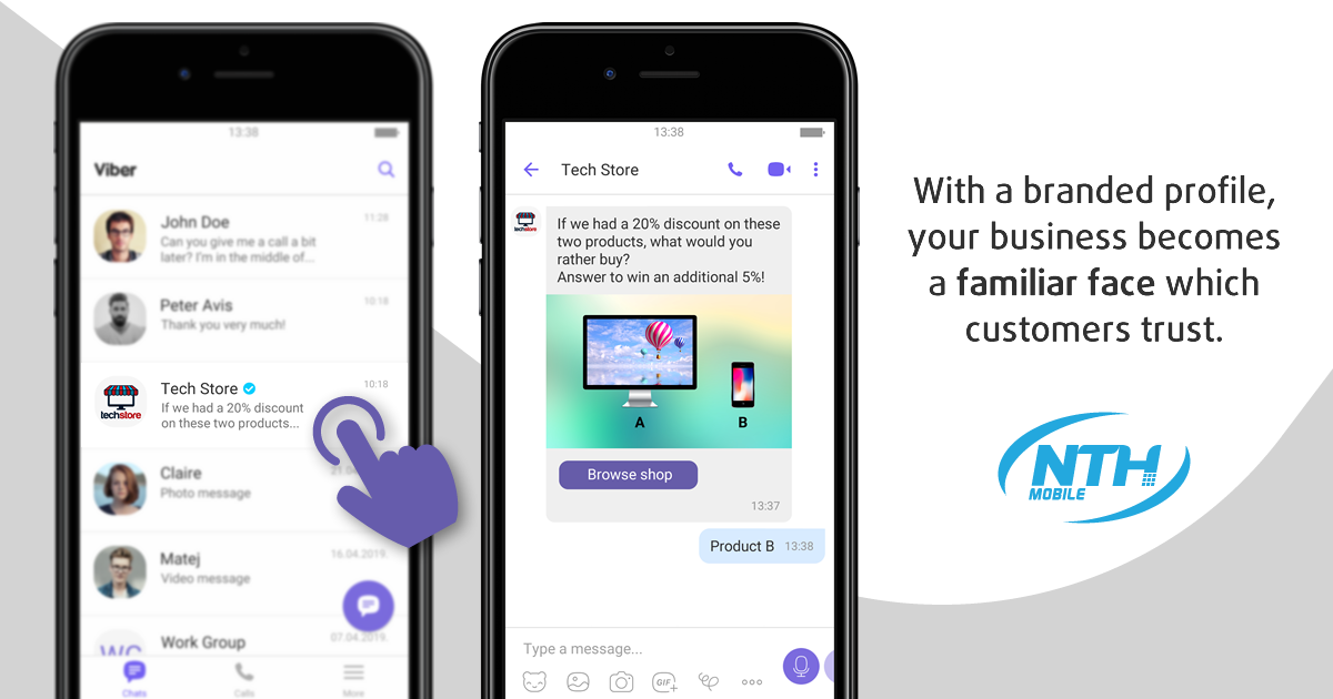 Viber Business Messages with SMS Fallback - NTH Mobile